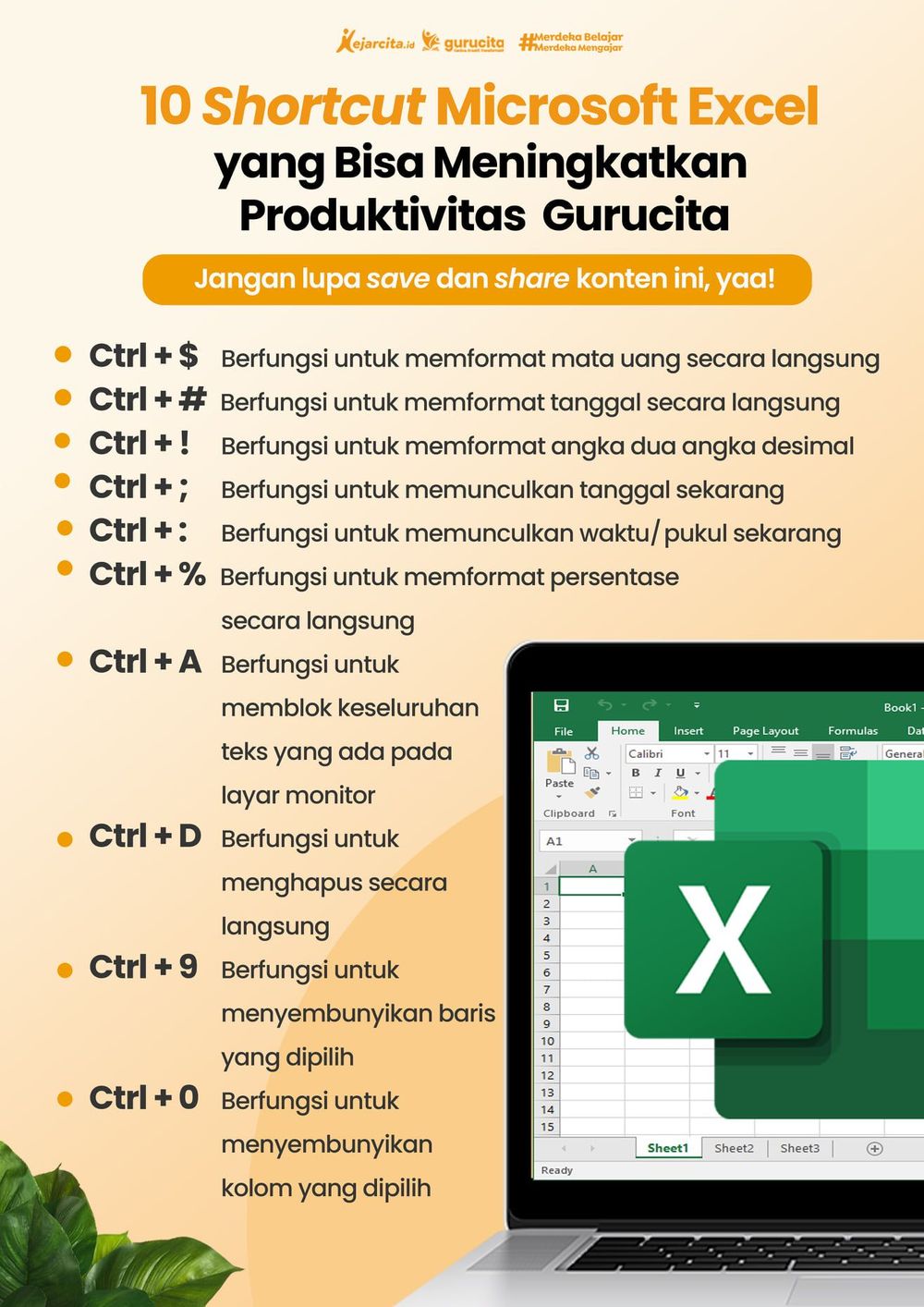Shortcut Ms. Excel Part 2